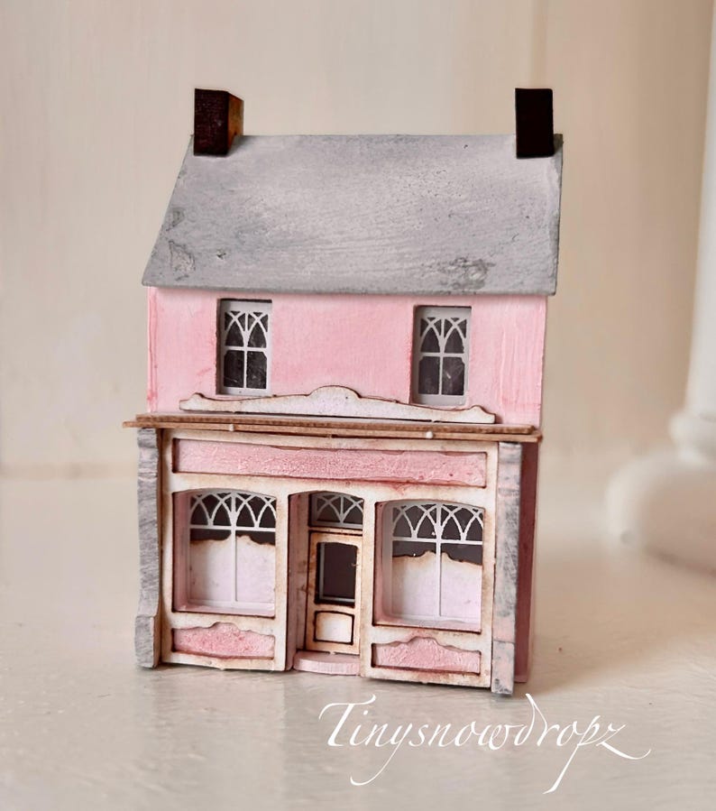 Miniature Shabby Chic House - Perfect Dollhouse Decor! - Etsy