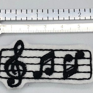 Music Notes and Bars Hair Clips - Etsy