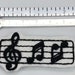 Music Notes and Bars Hair Clips - Etsy