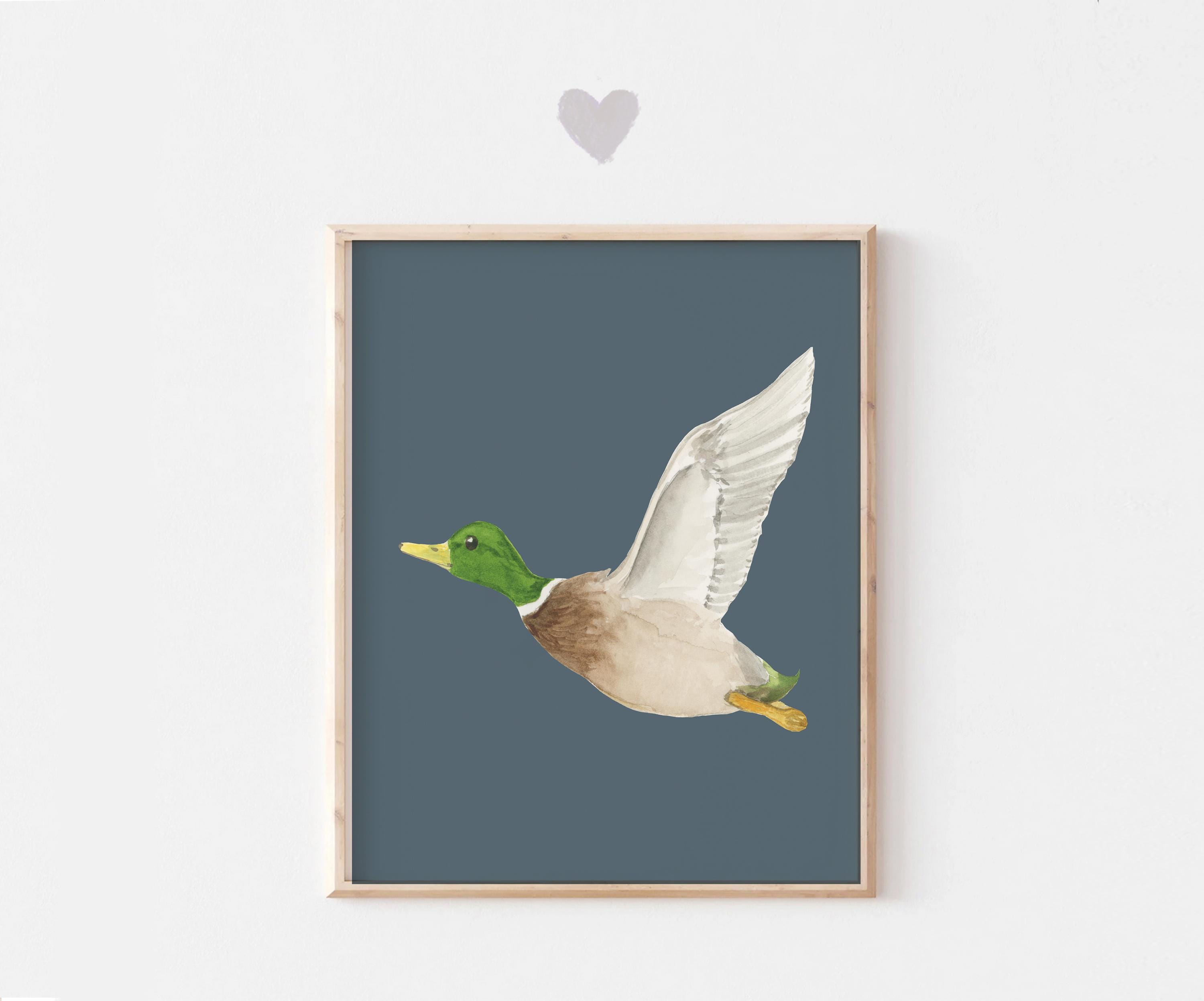 Mallard Duck Nursery Prints, Personalized Mallard Duck Nursery, Duck ...