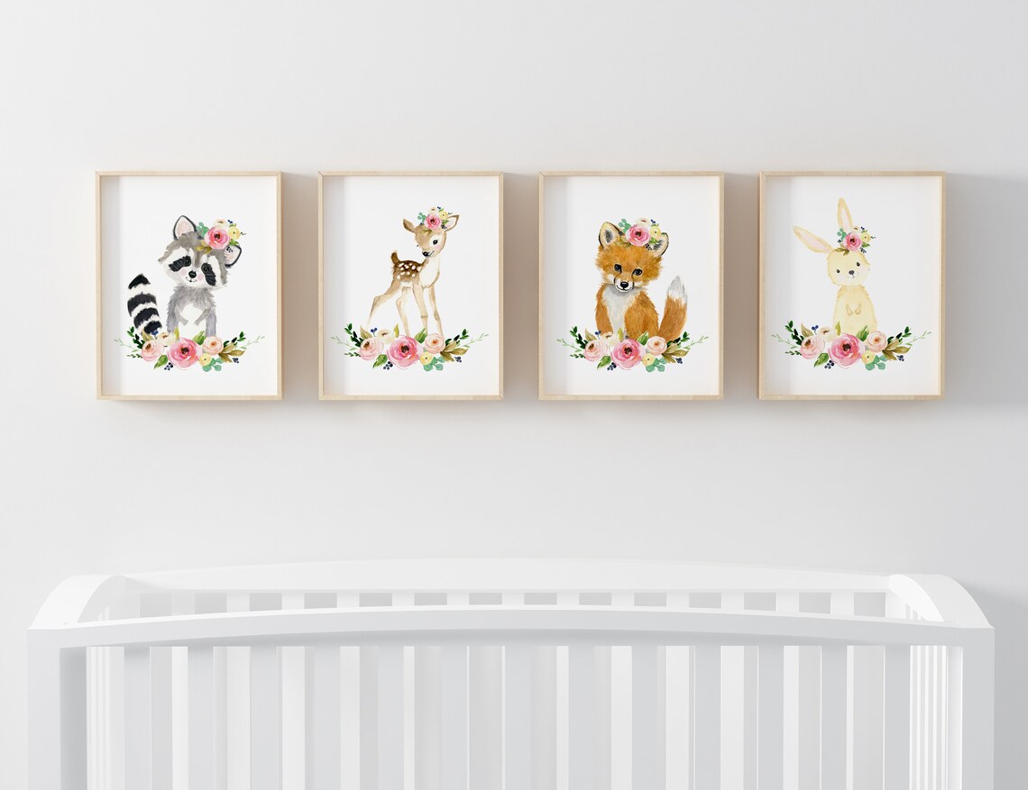 Woodland Nursery Decor Nursery Art Nursery Prints Nursery | Etsy
