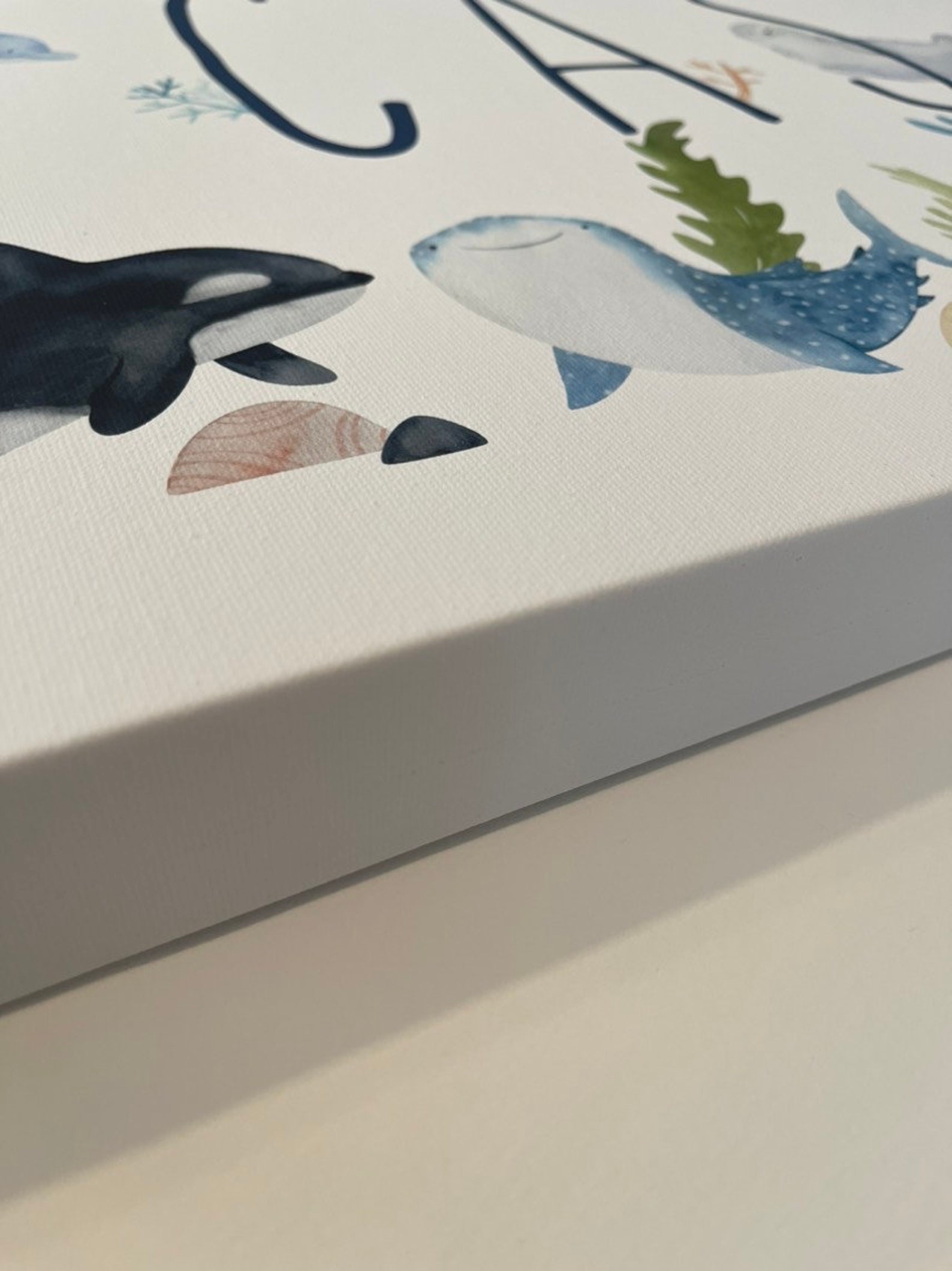 Ocean Baby Name Sign, Name Sign for Nursery, Above Crib Decor, Nursery ...