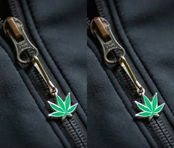 Pot Leaf Zipper Pulls X2 Hard Enamel 0.75 Inch - Etsy