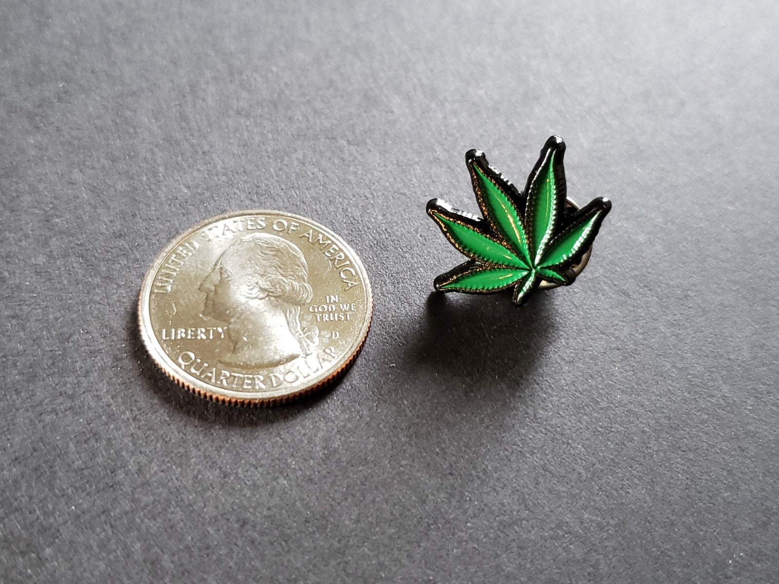 Pot Leaf Emerald Green Lapel Pin 0.75 Inch Size - Etsy