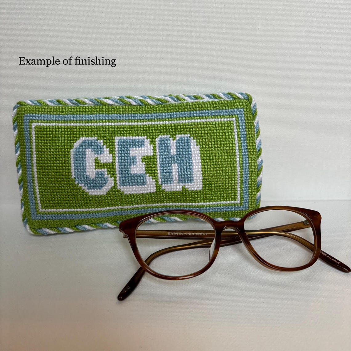 Custom Monogram Needlepoint Pattern: Sunglasses Case (PDF) - Etsy