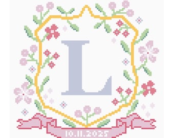 Custom Monogram Needlepoint Pattern - Sunglasses Case - Monogram ...