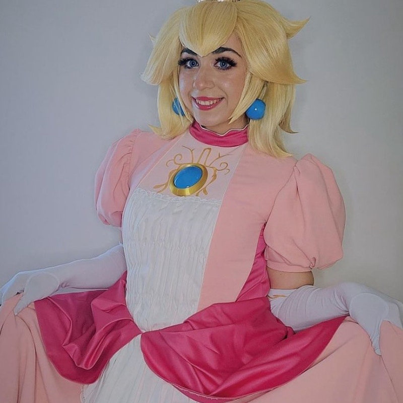 Princess Peach Costume Adult Etsy