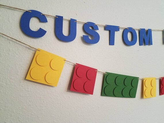 Building Blocks Banner Children's Party Themes Kids - Etsy