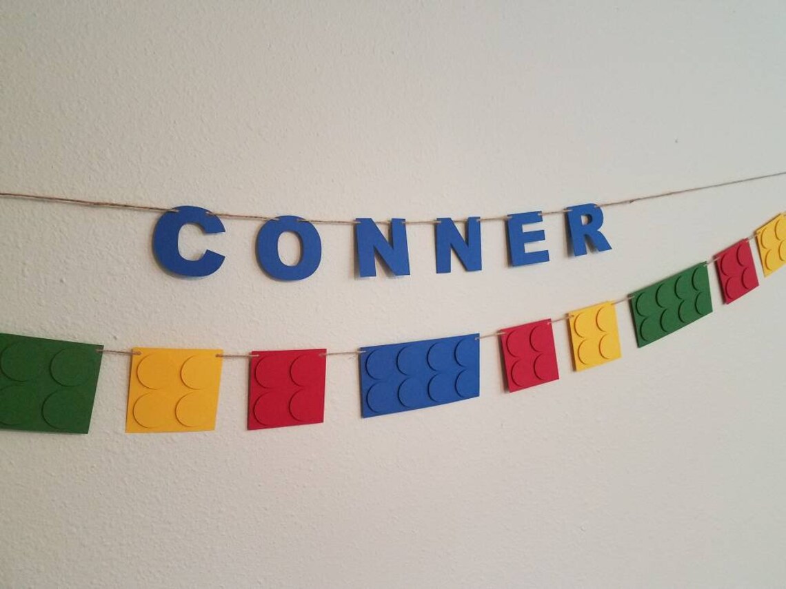 Building Blocks Banner Children's Party Themes Kids - Etsy