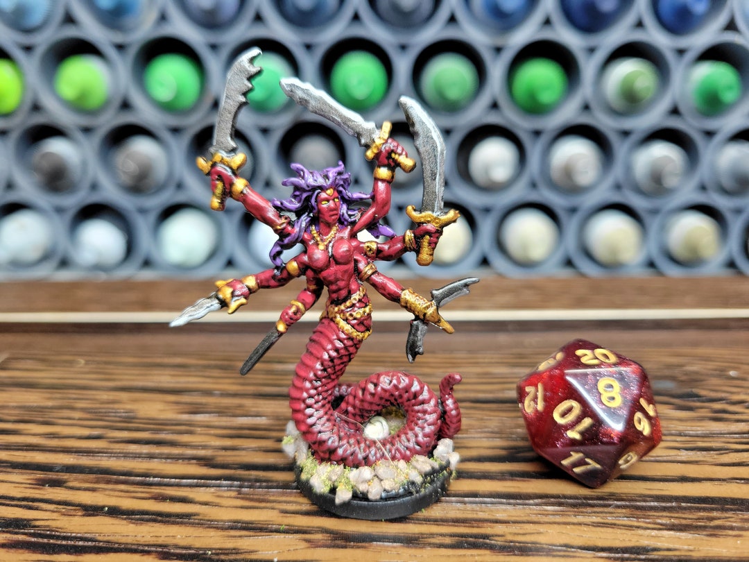 Marilith Custom Painted Dungeons and Dragons Miniature - Etsy