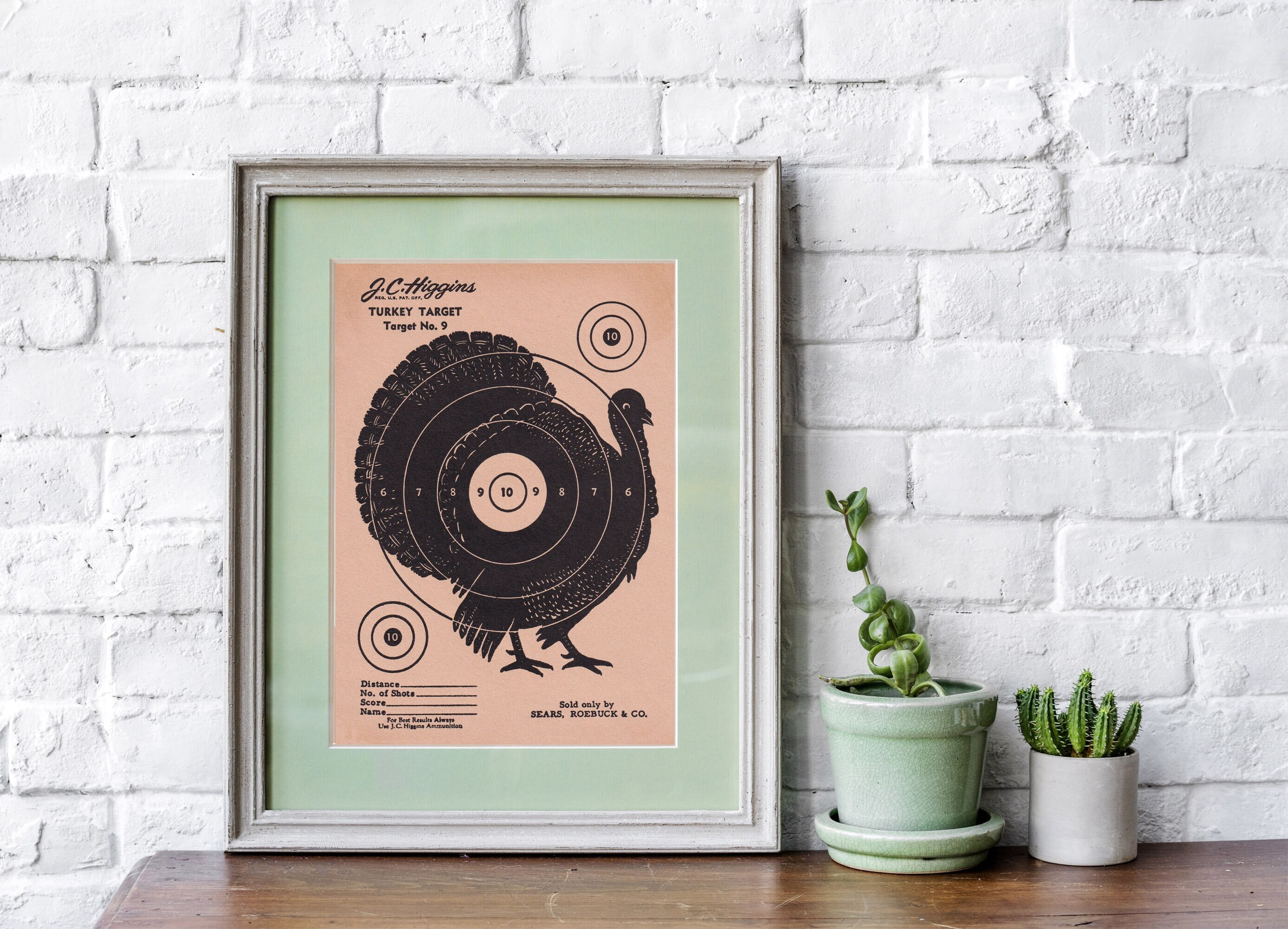 Turkey Target, Digital Vintage Turkey Target, Printable Vintage Target ...
