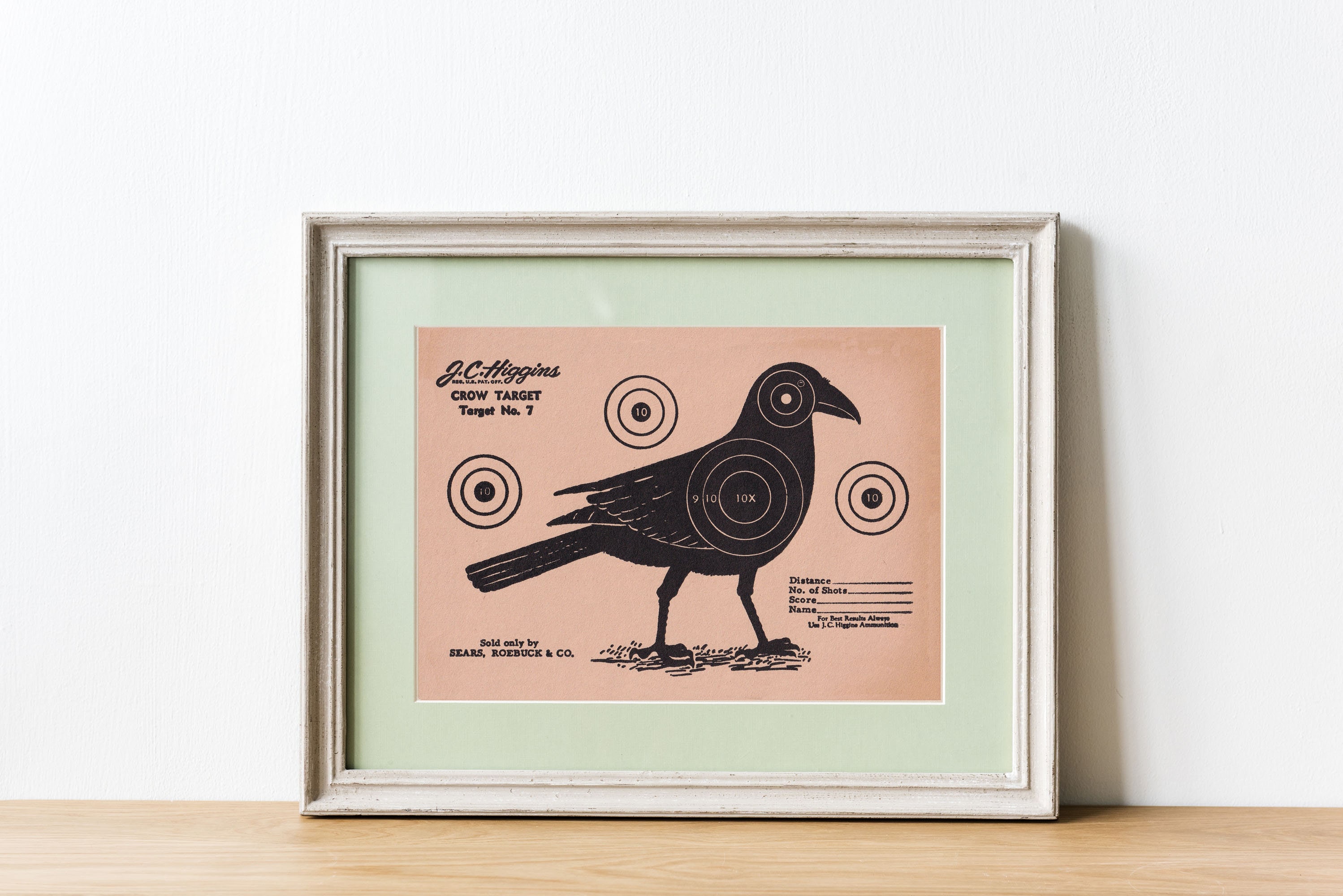 Crow Target, Digital Vintage Crow Target, Printable Vintage Target ...