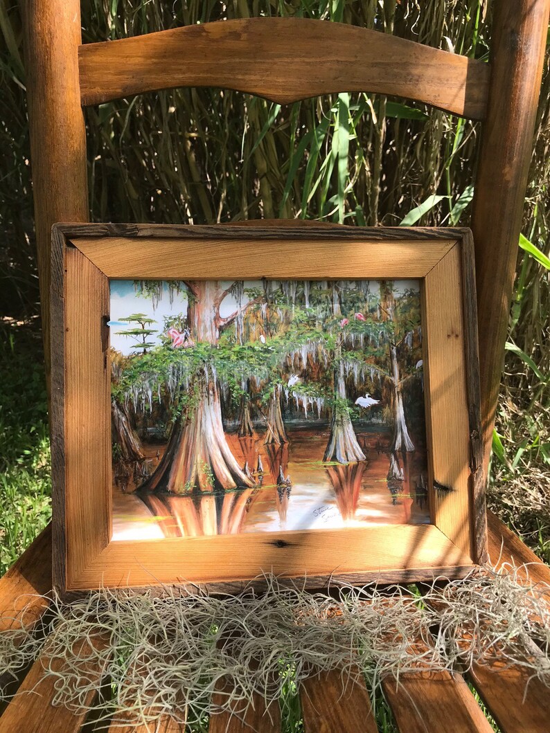 Swamp Birds Louisiana art print Cajun decor Acadiana art | Etsy