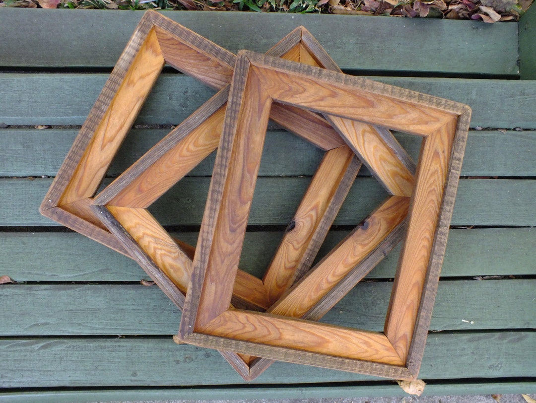 CYPRESS Reclaimed Wood Frame With or Without Glass, Rustic Salvaged ...