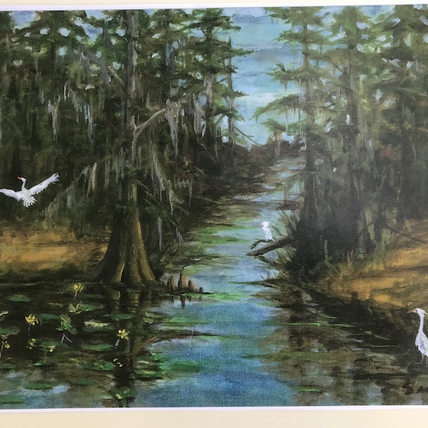 Swamp Painting - Etsy