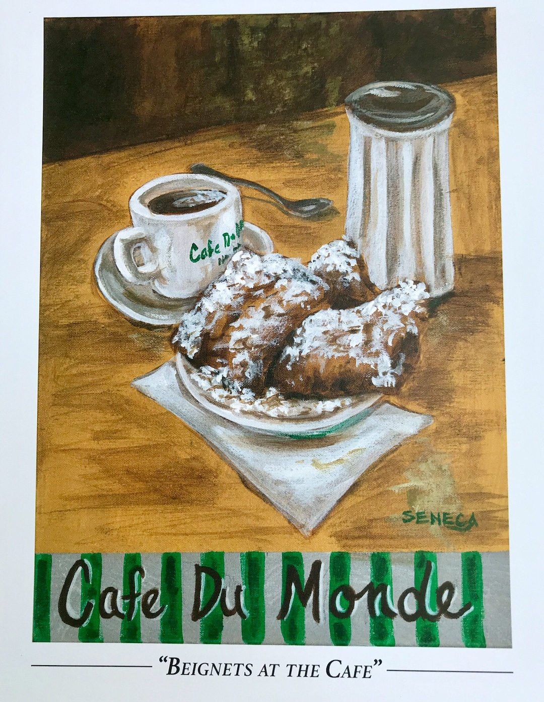 New Orleans Cafe' Du Monde Art Print, French Quarter Art, Louisiana ...