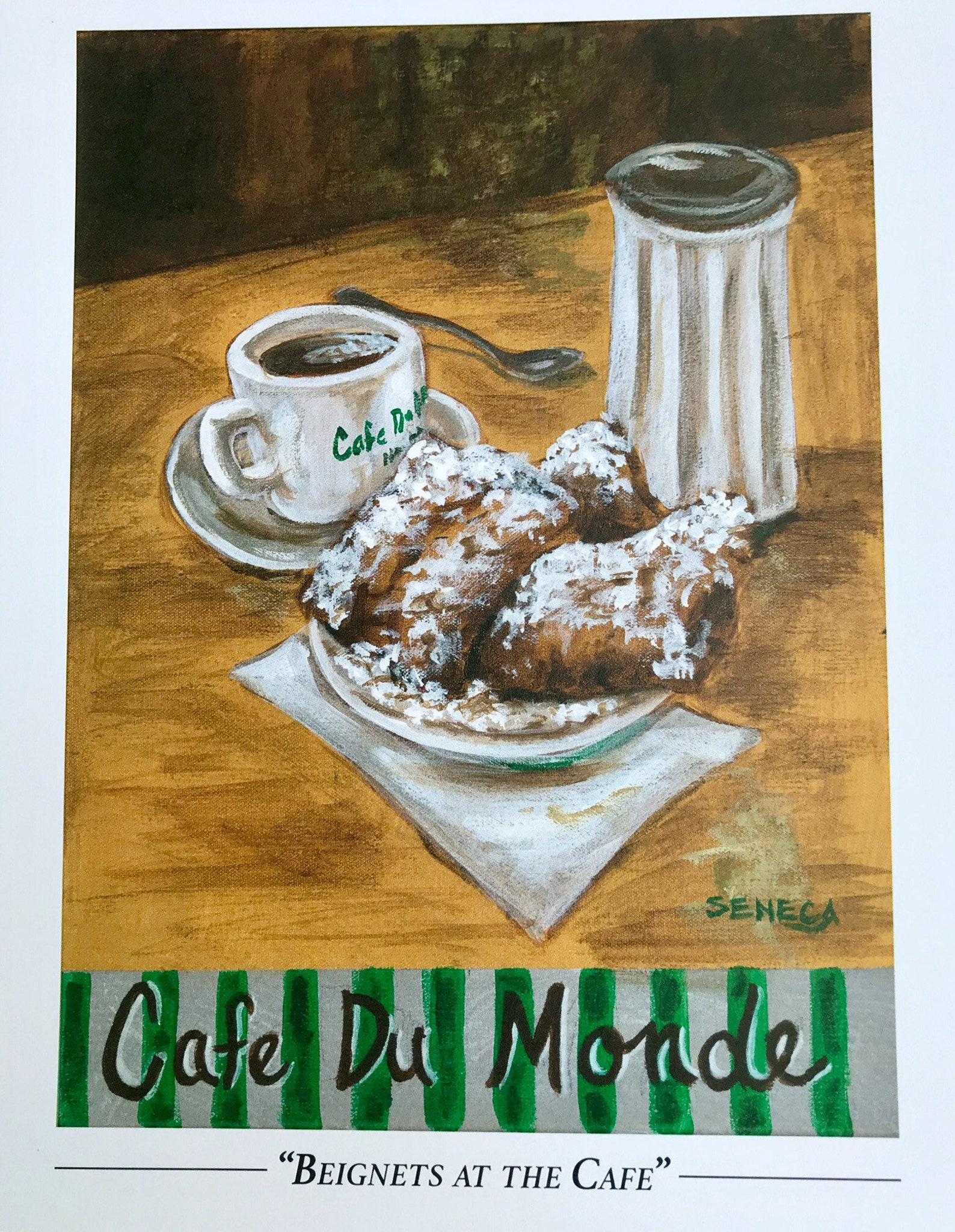 New Orleans Cafe' Du Monde Art Print, French Quarter Art, Louisiana ...