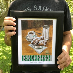 New Orleans Cafe' Du Monde Art Print, French Quarter Art, Louisiana ...