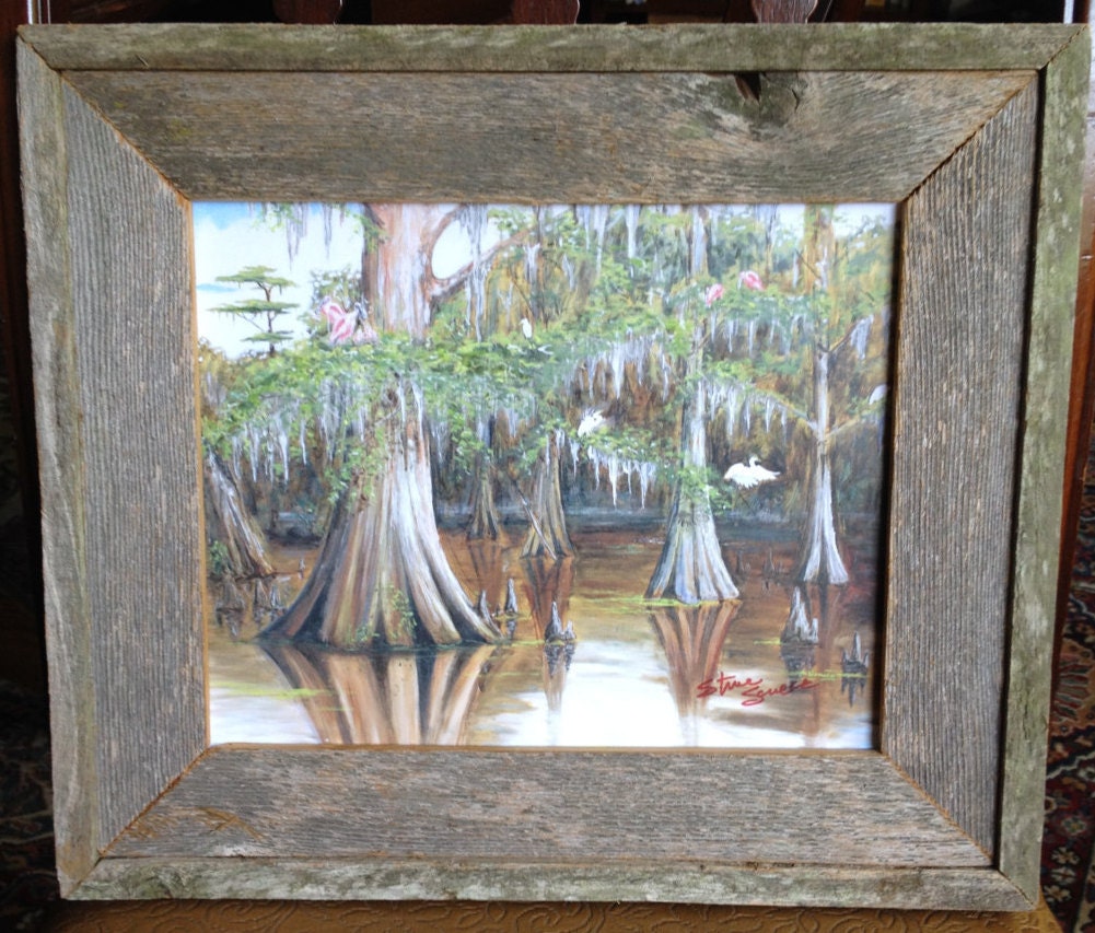 Swamp Birds Louisiana art print Cajun decor Acadiana art | Etsy