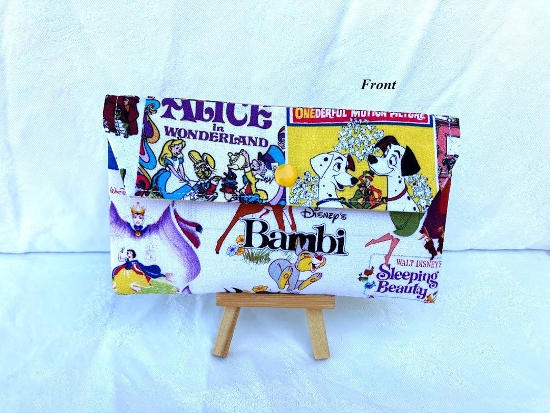 Disney Characters Envelope Wallet, Coins Zipper Pocket, Big Pocket ...
