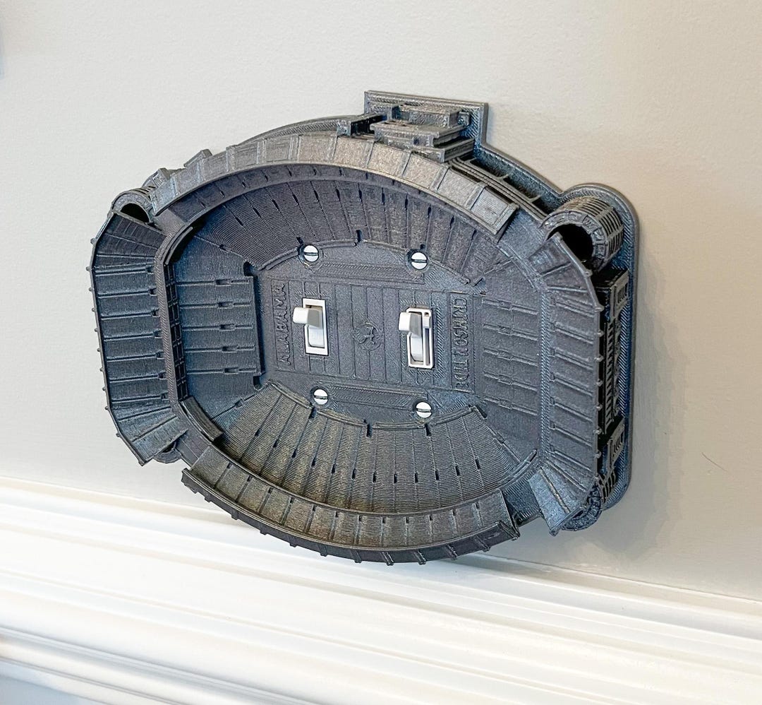 Bryant-denny Stadium Double Light Switch Cover - Alabama Football ...