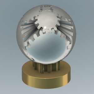 Gear Ball Display Stand - STL 3D Print File - Digital Download ...