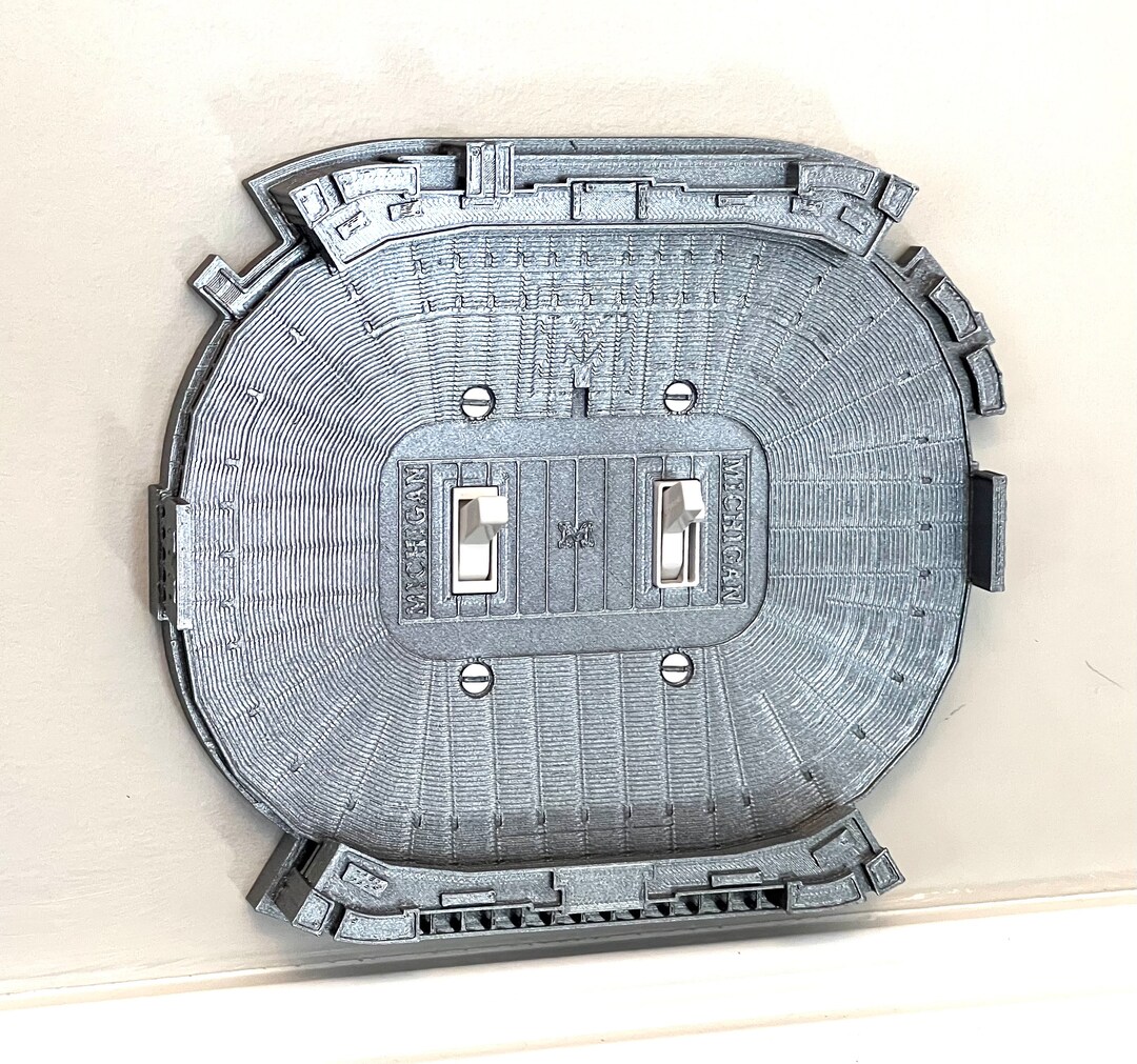 Michigan Stadium Double Light Switch Cover - Michigan Wolverines - the ...
