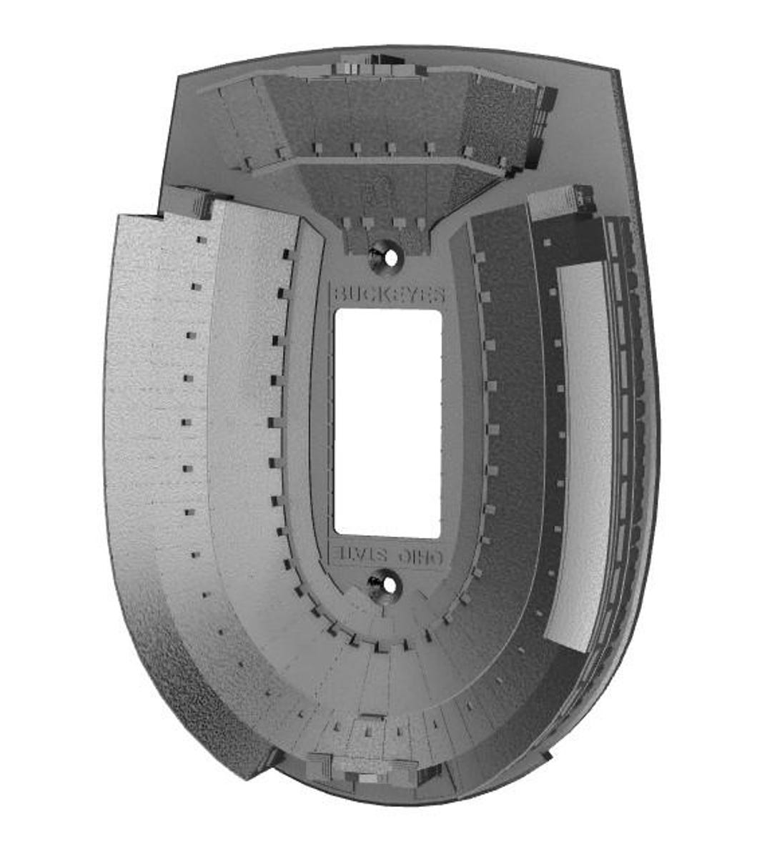 Ohio Stadium Rocker Light Switch Cover - Ohio State Buckeyes ...