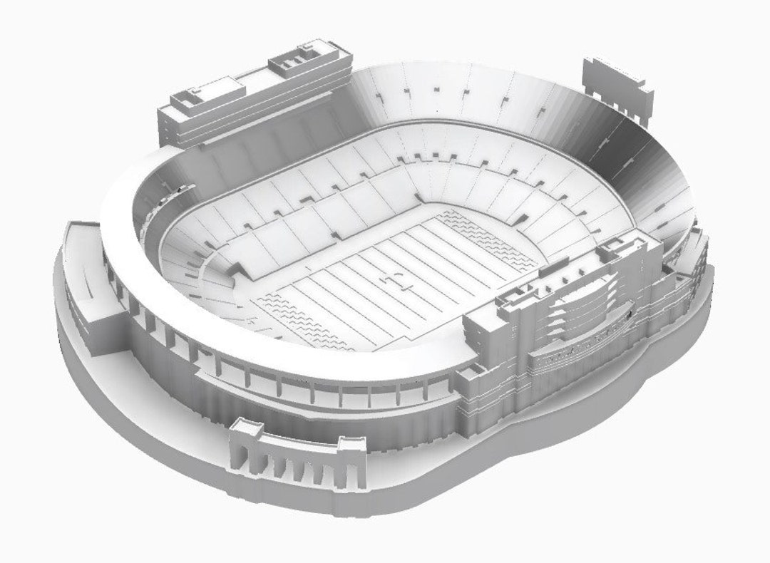 Neyland Stadium Replica Model 3D - STL 3D Print File - Digital Download ...