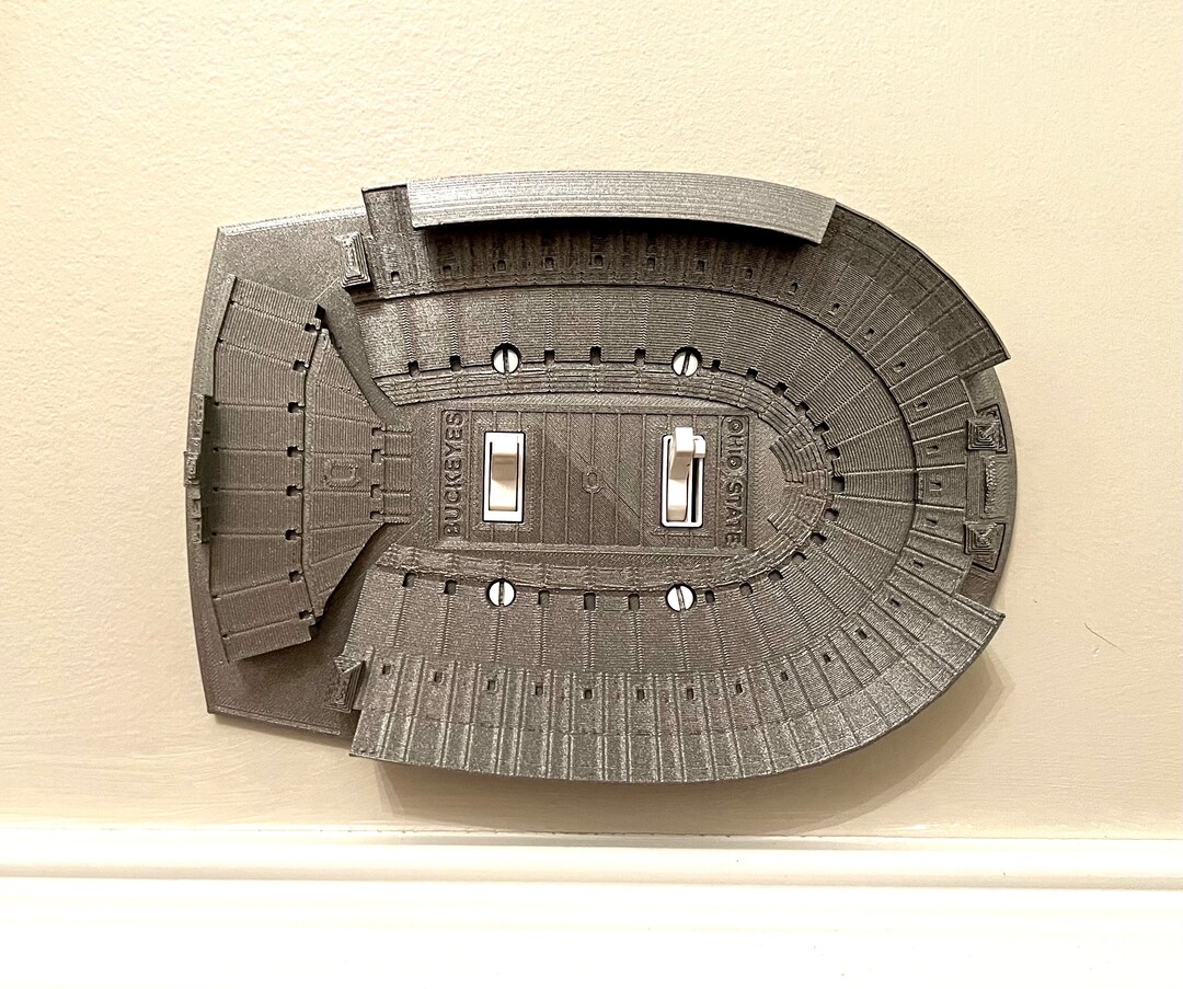 Ohio Stadium Double Light Switch Cover - Ohio State Buckeyes ...