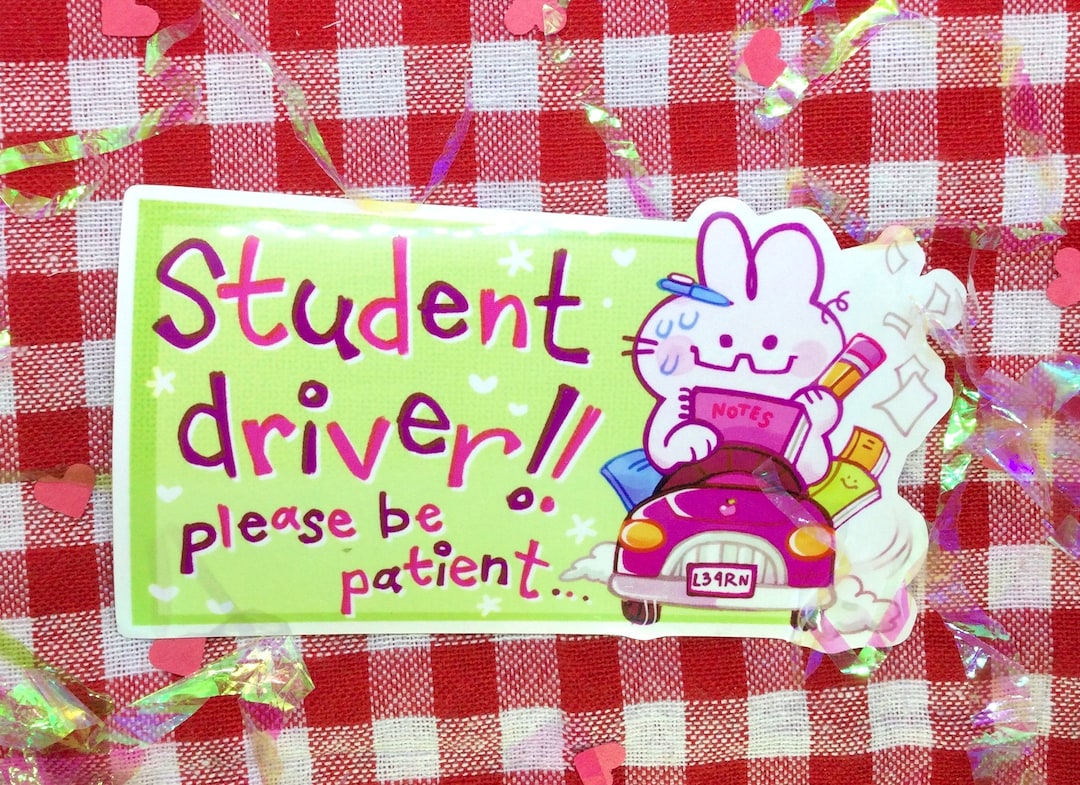Student Driver Bumper Sticker! - Etsy
