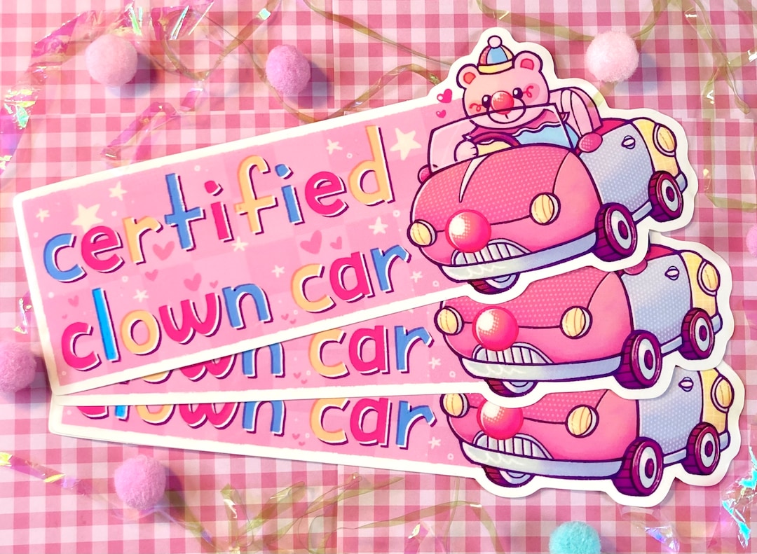 Certified Clown Car Bumper Sticker! - Etsy