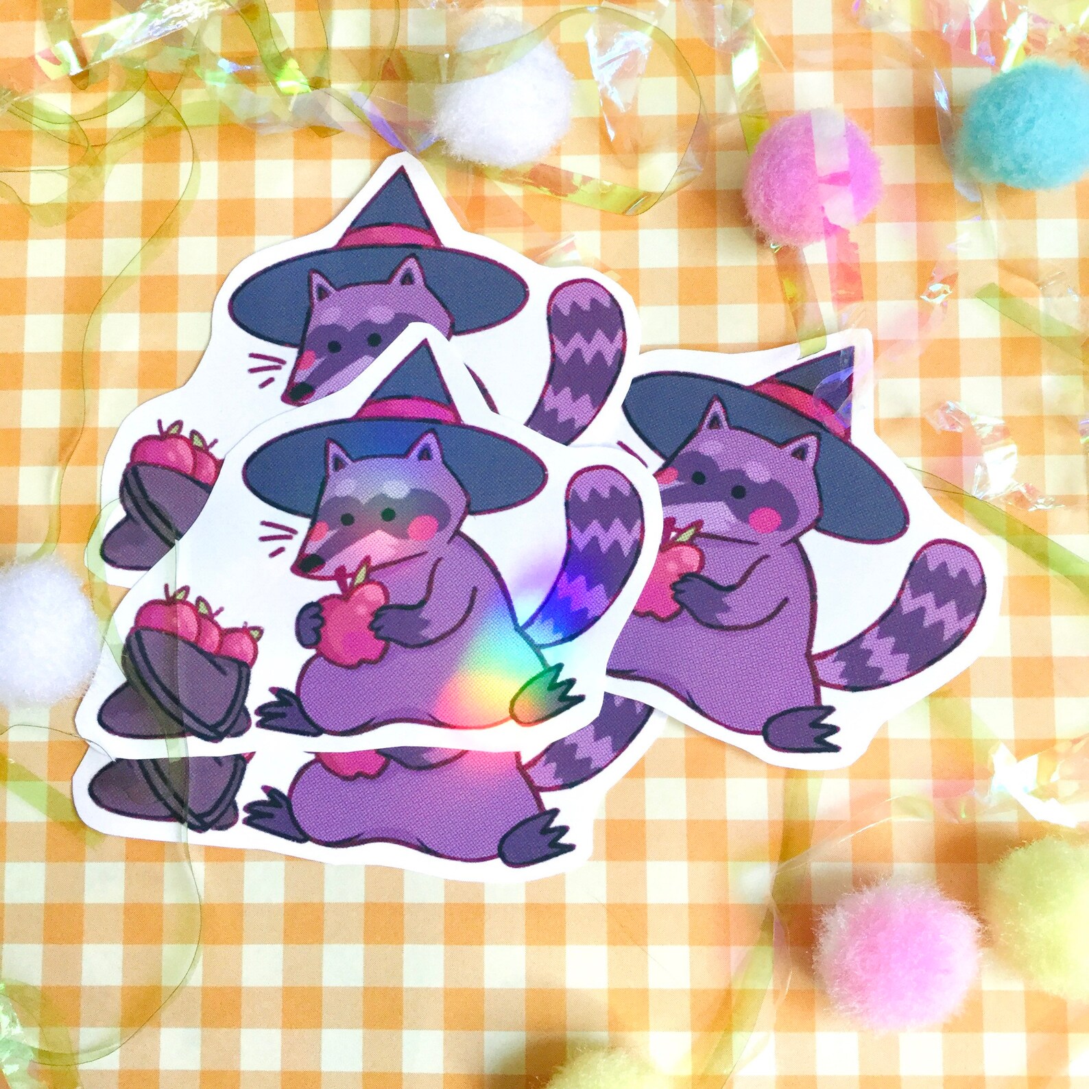 Spooky Raccoon Stickers Cute Halloween Themed Decals - Etsy