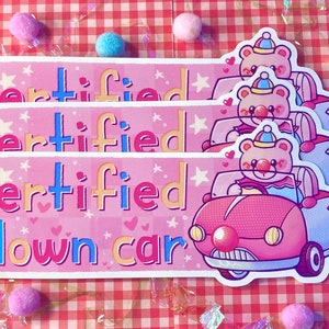 Certified Clown Car Bumper Sticker! - Etsy