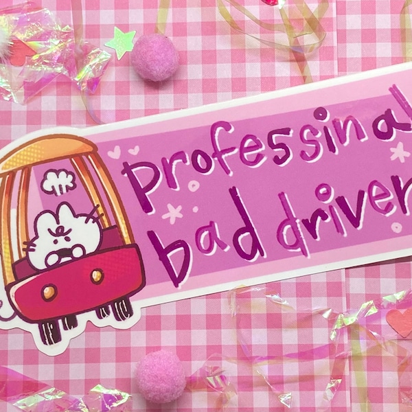 Bad Driver Bumper Stickers - Etsy
