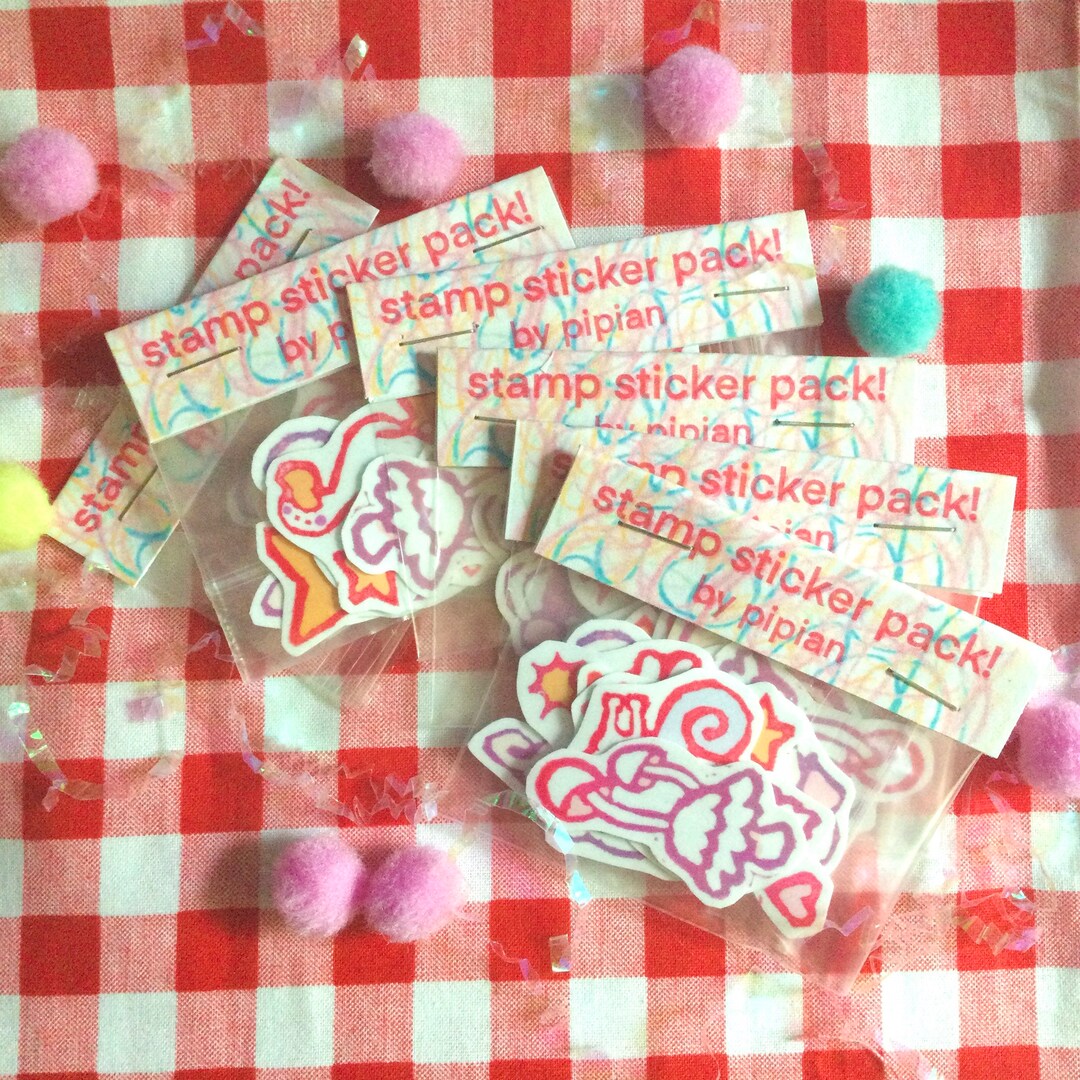 Cute Stamp Sticker Pack! - Etsy