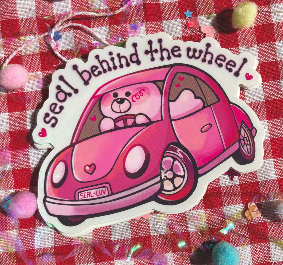 Seal Behind the Wheel Bumper Sticker - Etsy