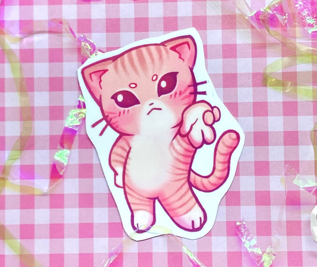 Peace Sign Kitty Meme Sticker! - Etsy