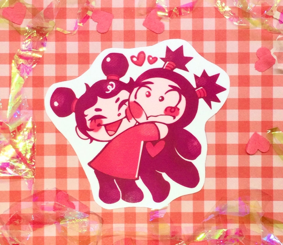 Pucca and Garu Sticker! - Etsy