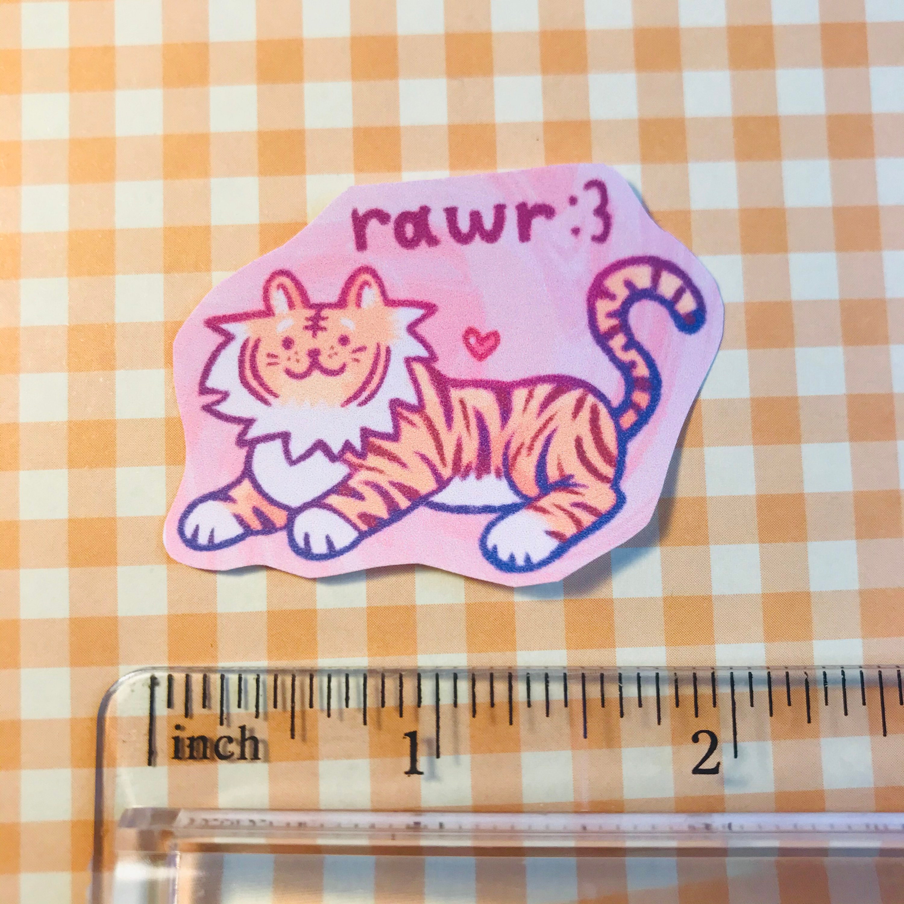 Cute Mini Tiger Sticker! Kawaii Journaling Stickers! - Etsy