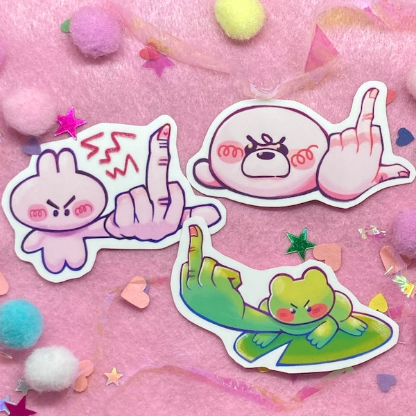 Middle Finger Bunny - Etsy