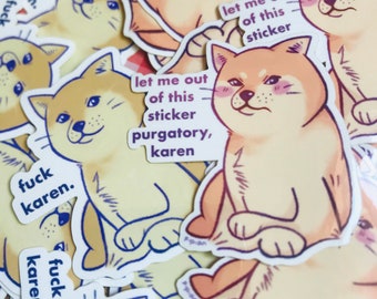 Cheems Doge Meme Decal Sticker - Etsy