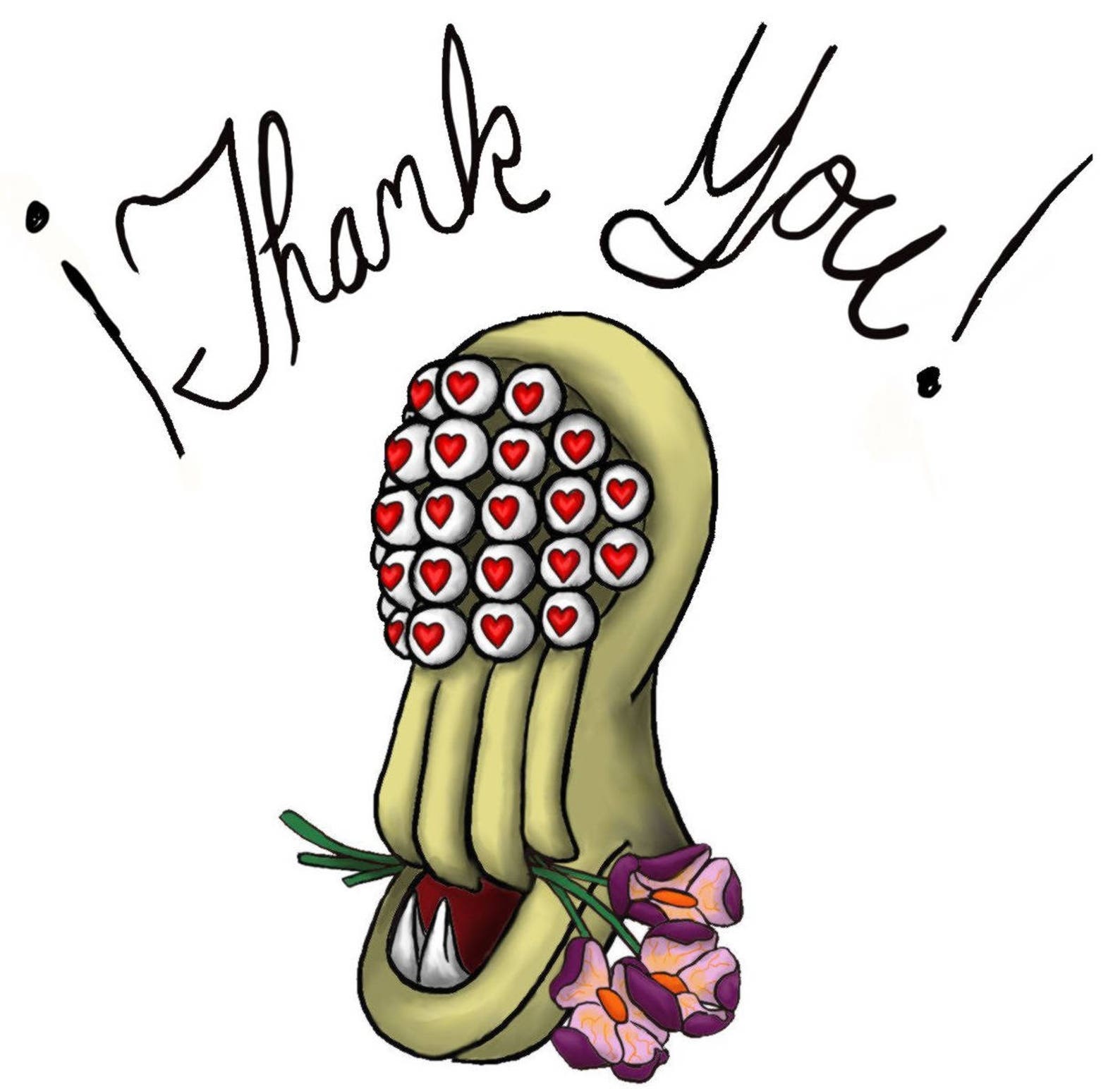 Thank You Card Greeting Card Alien Extraterrestrial Handmade - Etsy