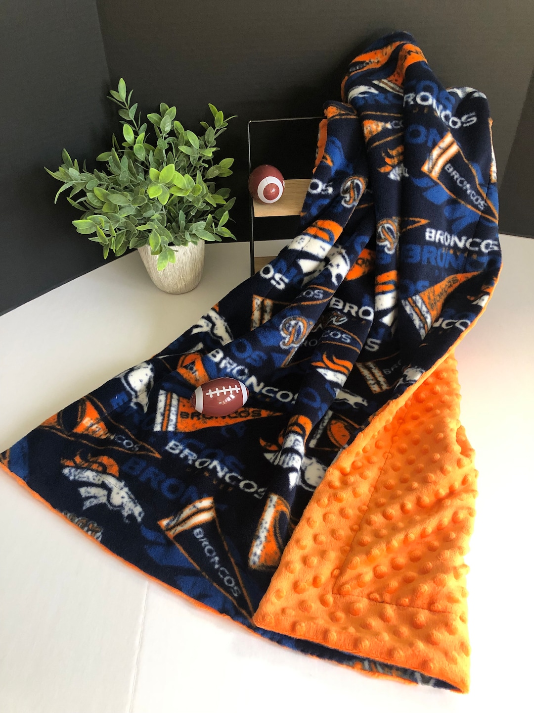 Denver Bronco Baby Blanket - Etsy