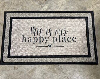 This is Our Happy Place Sign Farmhouse Decor Happy Place Framed Sign ...