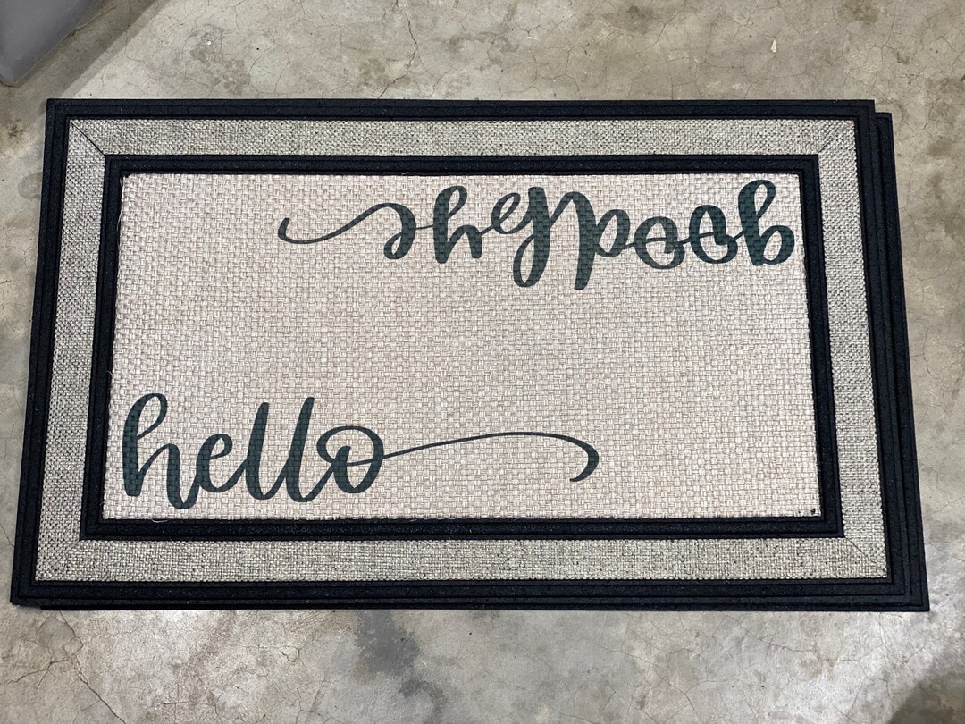 Hello Goodbye Door Mat - Etsy
