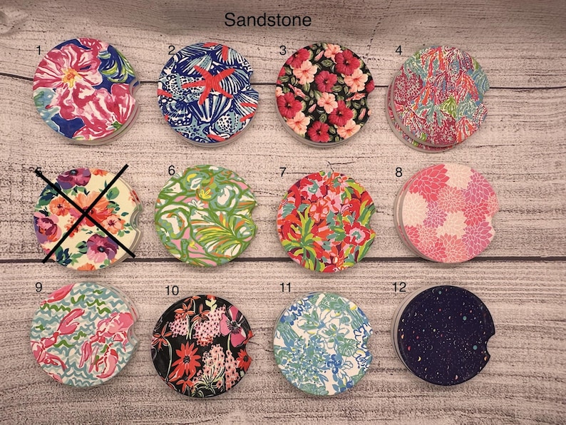 Sandstone Car Coasters – Premium Cup Holder Inserts | Absorbent ...
