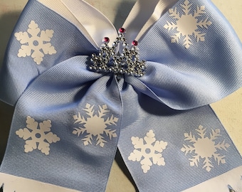 Disney Frozen anna Inspired Cheer Bow | Etsy