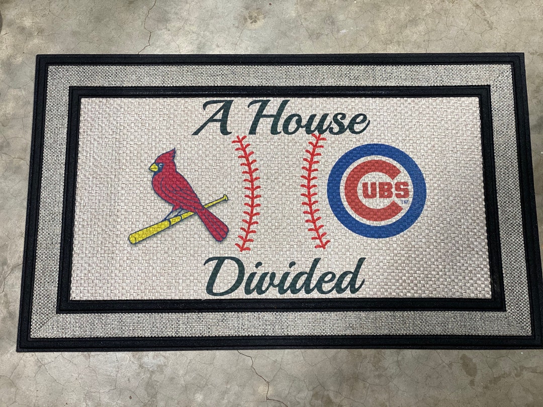A House Divided Baseball Door Mat. **choose Your Teams** - Etsy
