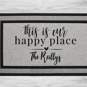 This is Our Happy Place Door Mat - Etsy